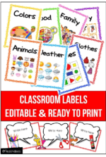 Classroom Labels | Editable & Ready to Print - Teachaboo