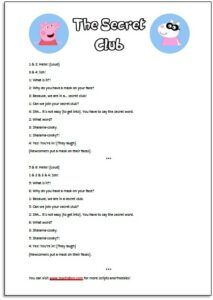 Peppa Pig Inspired Drama Script +Story PPT - Teachaboo