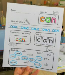Sight Word Editable Template FREE - Teachaboo