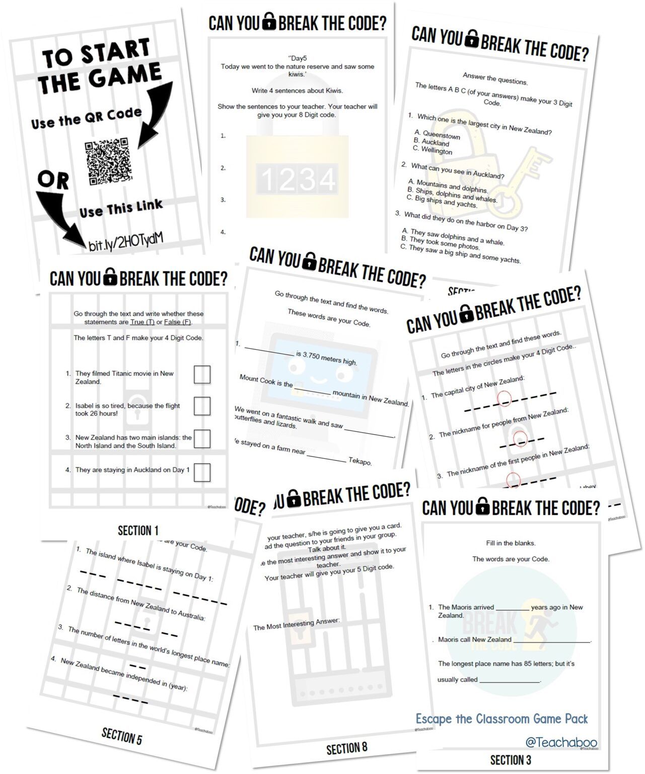 Escape The Classroom Game FREE Pack | Print and Play! - Teachaboo