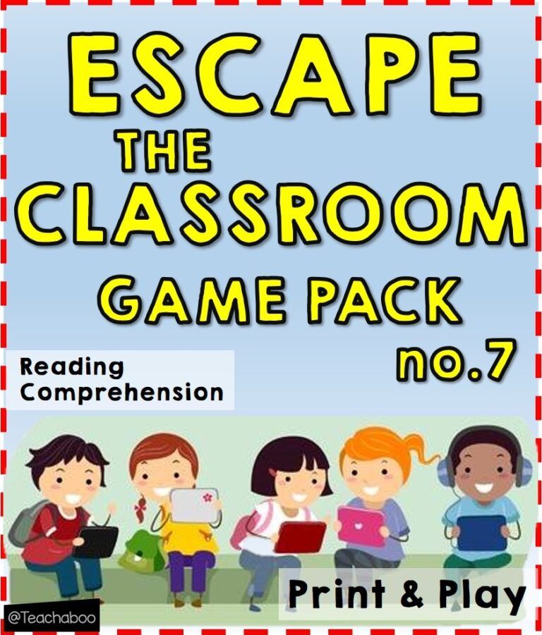 Escape the Classroom Game Pack Freebie no.7 | Reading Comprehension ...