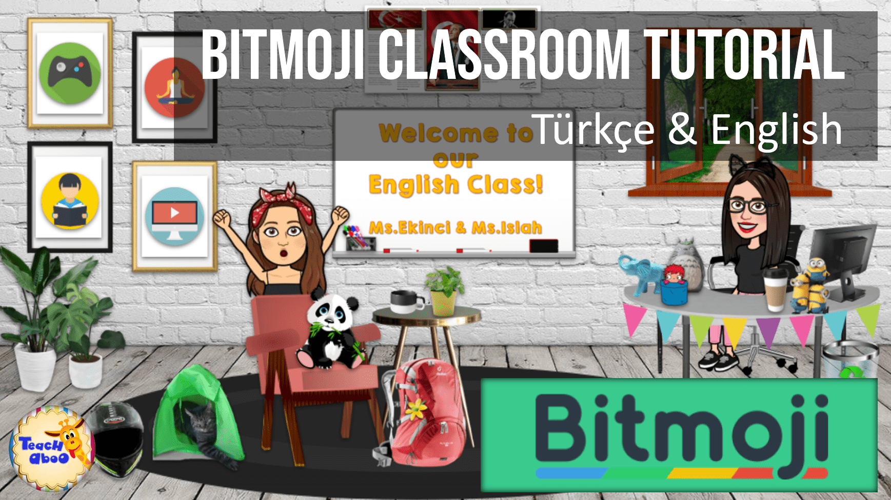 Bitmoji Classroom Tutorial | English & Türkçe - Teachaboo