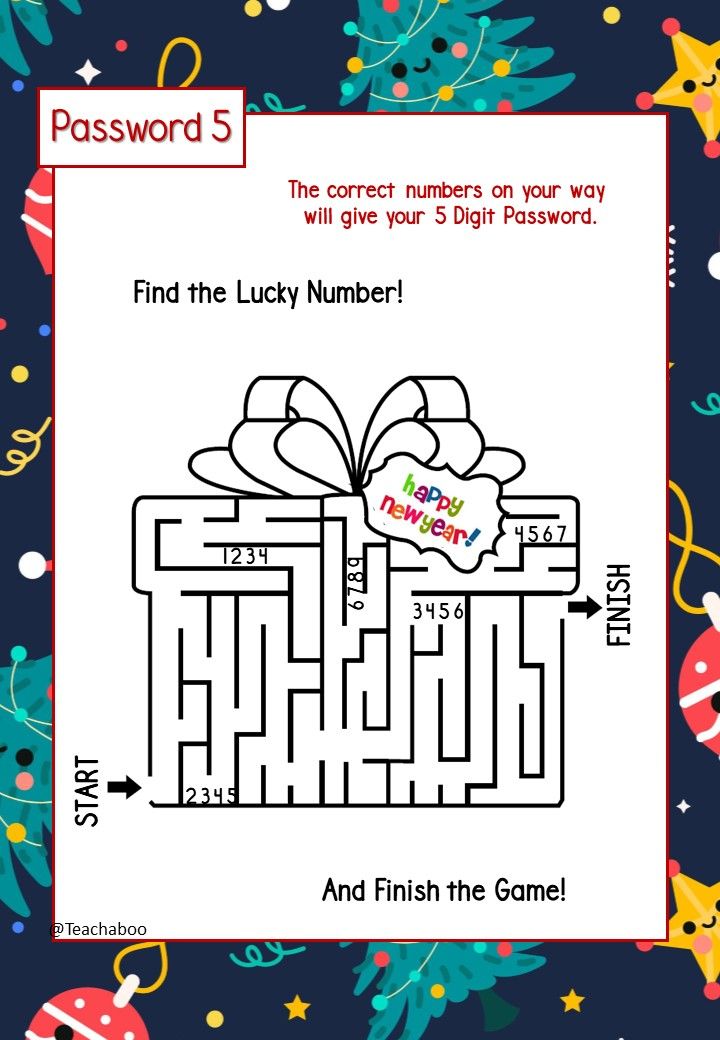 New Year Themed Escape the Classroom Game | #11 - Teachaboo