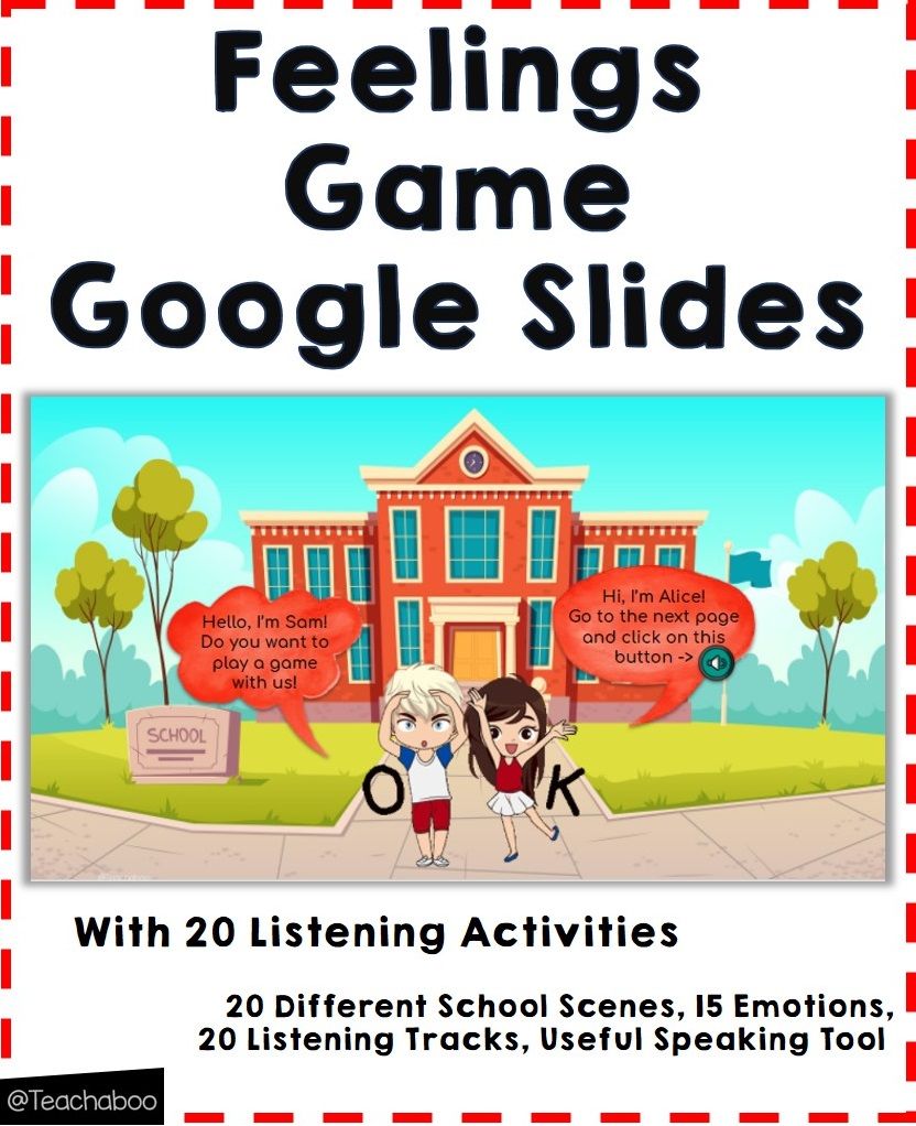 Online Feelings Game | Google Slides - Teachaboo