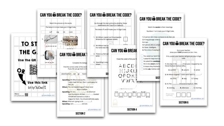 Escape the Classroom no.13 | Sherlock Holmes | The Red-Headed League ...