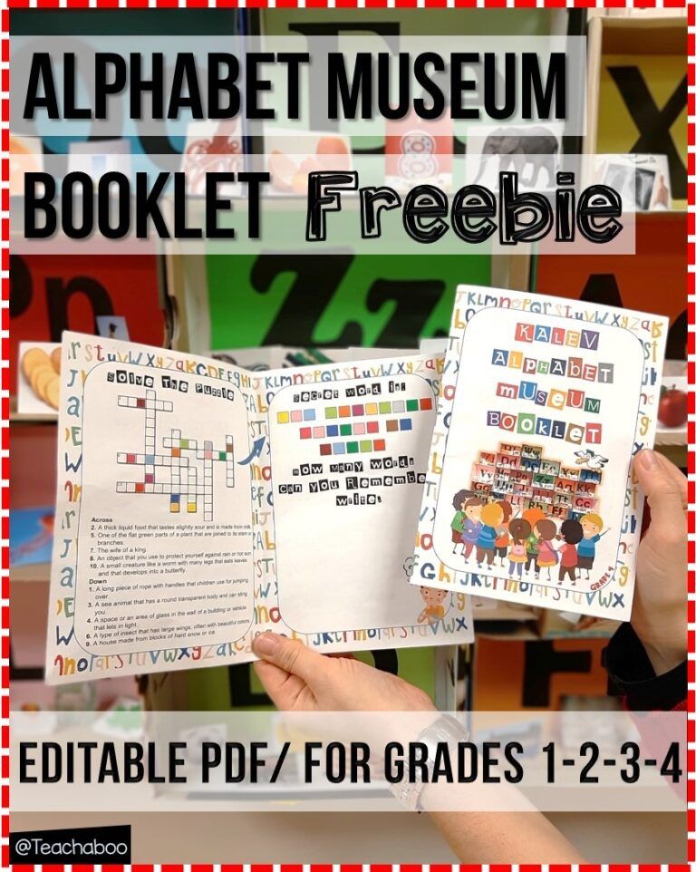 Alphabet Museum Booklets Freebie - Teachaboo